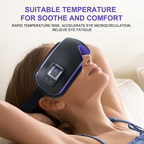 OSITO Eye Massager with Heat FSA/HSA Eligible Eyes Massager Mask with Compression Rechargeable Eye Massager for Dark Circles Eye Dry Eye Strain Eye Bags and Improve Sleep, Ideal Gift for Women/Men