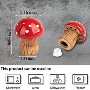 2 Mushroom Baking Soda Holder For Refrigerator Baking-Soda Fridge Odor Absorber Smell Remover Cute Fridge Deodorizer Refrigerator Odor Eliminator(No Soda)