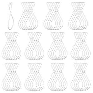 60 pieces drop ceiling hooks clips ceiling tile hooks drop ceiling clips for hanging classroom ceiling hangers suspended tile hanger for classroom office home wedding decorations (white, 60 pcs)