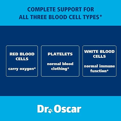 3in1 Blood Aid, Immunity & Energy for Dogs, Iron Supplement for Dogs, Helps Maintain Blood Health, Normal Red Blood Cells Levels & Normal Clothing Function, Iron for Dogs, Dog Iron Supplement