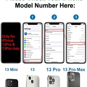 GVKVGIH Camera Lens Covers Replacement for iPhone 13 Pro & 13Pro Max Back Camera Len Glass Replacement with Double-sided Adhesive & Repair Tool Kit (For 13Pro/13Pro Max)