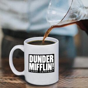 World's Best Boss Mug, The Office Mug Dunder Mifflin 11 oz Ceramic Mug Funny Unique Idea Cup Gift for Office Male Female Bosses Coworkers