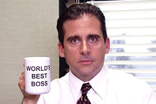 World's Best Boss Mug, The Office Mug Dunder Mifflin 11 oz Ceramic Mug Funny Unique Idea Cup Gift for Office Male Female Bosses Coworkers