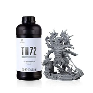 resione 3d printer resin, th72 flexible tough resin with long-lasting toughness and high elongation, 3d printing impact resistant for figurines