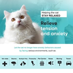 Calming Collar for Cats 4 Pack Calming Cat Collars Anxiety Relief Lasts 30 Days Pheromone Collar for Cats Adjustable Appeasing Calming Collar For Kitten Kitty Calm Collar Cat Make Comfortable Relaxed