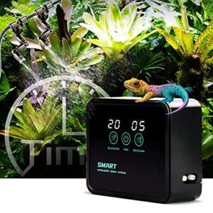 foudour reptile humidifiers misting system for reptile terrariums rainforest sprayer reptile fogger with timing controller for reptiles/chameleons/herbs