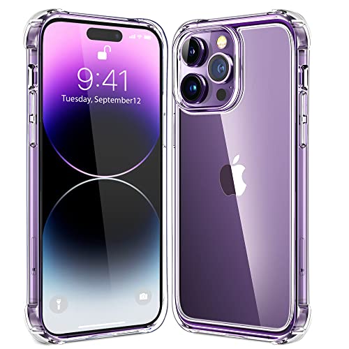 VISOZA iPhone 14 Pro Max Case | Clear Case for iPhone 14 Pro Max | Anti-Scratch | Shock Absorption | 2022 iPhone 6.7 inch Case | Reinforced Corner Protection Bumper | Crystal Clear