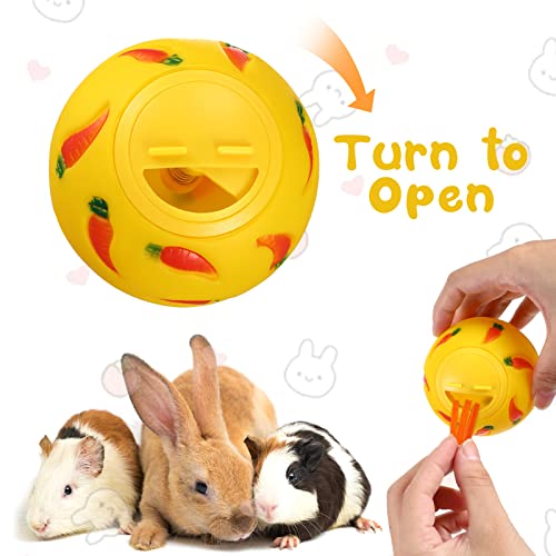 9 Pack Stack up Bunny Cups and Treat Ball for Bunny Toys Rabbit Food Dispenser Rabbit Stacking Cups Snack Ball Rabbit Toys Snack Cups Rainbow Colors Plastic Nesting Toys for Small Animals Rabbits