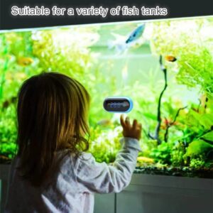 Aquarium Thermometer, Digital Fish Tank Thermometer with Stick-on High Precision Sensor to ±0.18°F, Wireless Thermometer Tank Accessories for Fish Axolotl Turtle Tank and Other Reptiles