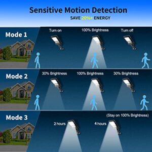 apyr aoma Solar Lights Outdoor Waterproof 120 LED Solar Motion Sensor Lights Outdoor, Dusk to Dawn for Garden, Path, Deck, Yard, Garage, Patio