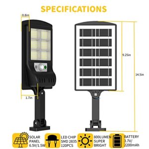 apyr aoma Solar Lights Outdoor Waterproof 120 LED Solar Motion Sensor Lights Outdoor, Dusk to Dawn for Garden, Path, Deck, Yard, Garage, Patio