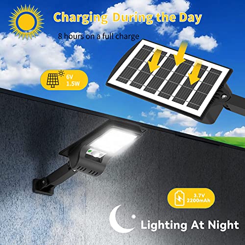 apyr aoma Solar Lights Outdoor Waterproof 120 LED Solar Motion Sensor Lights Outdoor, Dusk to Dawn for Garden, Path, Deck, Yard, Garage, Patio