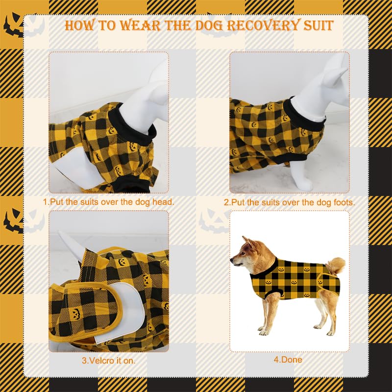 Dog Surgery Recovery Suit - Surgery Recovery Suit for Dogs Female Male Spay,Dog Onesies Surgery Recovery Suit Substitute E-Collar & Cone Prevent Licking