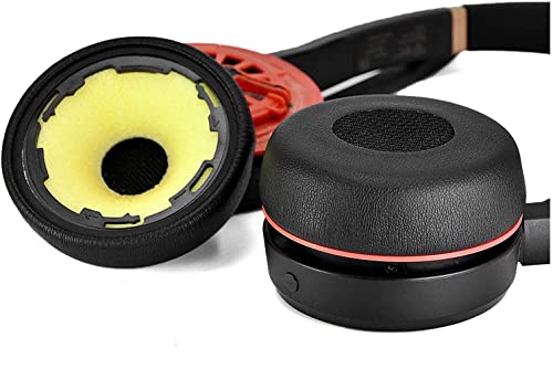 VEKEFF Replacement Ear Pads Cushions Cover for Jabra Evolve 75 75+ 75 UC / 75 MS Headphones (PU Leather)