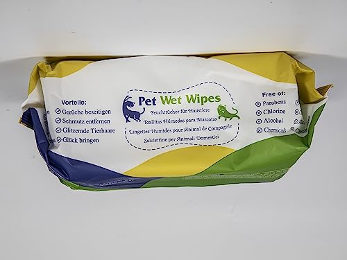 Pawaboo Dog Wipes for Paws and Butt, Unscented Hypoallergenic Pet Wipes for Dog Cat, Soft Thick Dog Grooming Wipe for Cleaning Deodorizing with Lids, Puppy Wipes for Face Ears Body- 1Pack/100Count