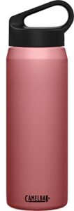 camelbak carry cap bottle - vacuum insulated stainless steel - easy carry, 25oz, terracotta rose