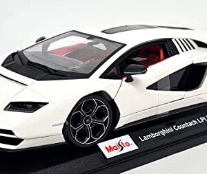 Maisto 1:18 Scale Dei-cast Lamborghini Countach LPI 800-4 White Color Special Edition