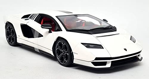 Maisto 1:18 Scale Dei-cast Lamborghini Countach LPI 800-4 White Color Special Edition