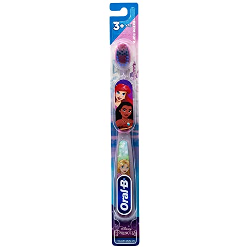 Oral-B Princess Toothbrush for Little Girls, Children 3+, Extra Soft, Characters Rapunzel - 1 Count