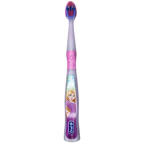 Oral-B Princess Toothbrush for Little Girls, Children 3+, Extra Soft, Characters Rapunzel - 1 Count