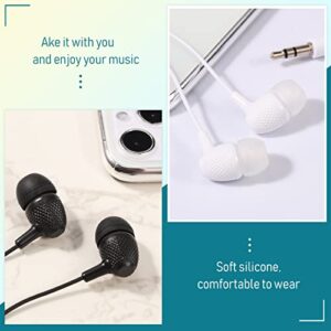 Macarrie 20 Pack Kids Earbuds Bulk 3.5 mm in-Ear Earphones Wired Earphones Without Mic Headphones for School Classroom Students Kids Adults Gifts (Multicolor)