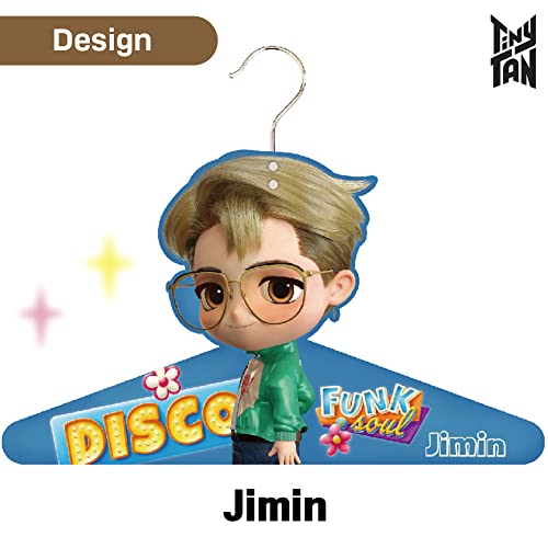 Kpop Merchandise Official Licensed K-POP Merch - TinyTAN Character Clothes Hanger with Steel Hook (Jimin)