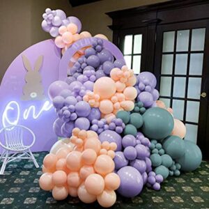 Purple Balloon Garland Kit - Double Stuffed Lavender Balloons Different Sizes 18/12/5 Inch Lilac Balloon Arch Latex Balloons For Birthday Baby Shower Wedding Bachelorette Party Decorations