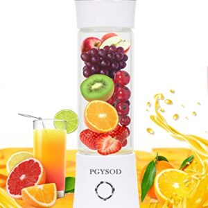 PGYSOD Portable Blender for Shakes and Smoothies, Personal Blender, Smoothie Blender to go with 17 oz Glass Cup