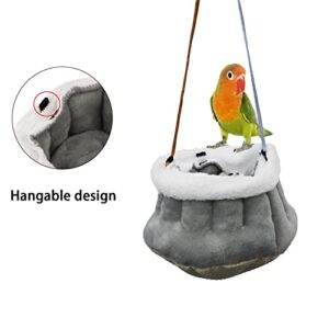 Toysructin Guinea Pig Bed Hideout with Skylight, Warm Hanging Hamster Hammock Cozy Rat House Nest, Washable Small Animal Pet Cuddle Cave Bird Habitat for Rats Chinchilla Degu Ferrets Hedgehog Birds