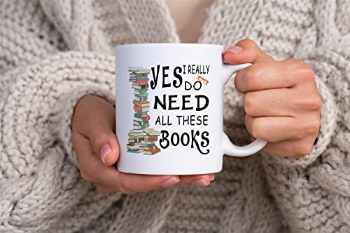 Qsavet Book Mug Gifts For Book Lovers, Book Cup, Bookish Gifts, Librarian Book Nerd Gifts, Birthday Present Gifts For Women Men Female Girls Christmas Birthday Readers Writers 11oz Novelty Coffee Mug