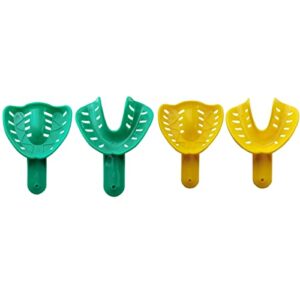 GXXMEI 12PCS 6 Sizes Dental Impression Tray for Adult/Children, Plastic Materials Teeth Holder Dental Central Supply for Oral Tools