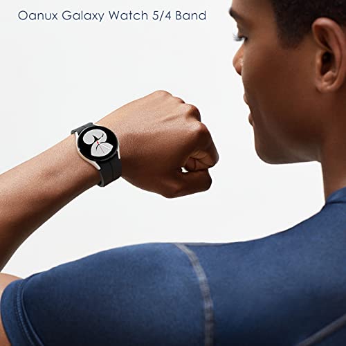 Oanux 5 Pack Band Compatible with Samsung Galaxy Watch 6/5/ 4 40mm 44mm, Galaxy Watch 5 Pro Bands 45mm/ Galaxy Watch 6/4 Classic 42mm 46mm, No Gap Silicone Replacment Strap with Colorful Buckle for Women Men