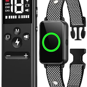 Dog Shock Collar, Dog Training Collar with Remote 2600FT, Haoteful Shock Collar for Large Medium Small Dogs 8-120lbs, 3 Modes Beep, Vibrating, Electric Shock, Security Lock, Waterproof & Rechargeable