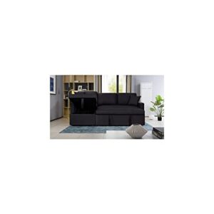 Lilola Home Paisley Sectional, Black