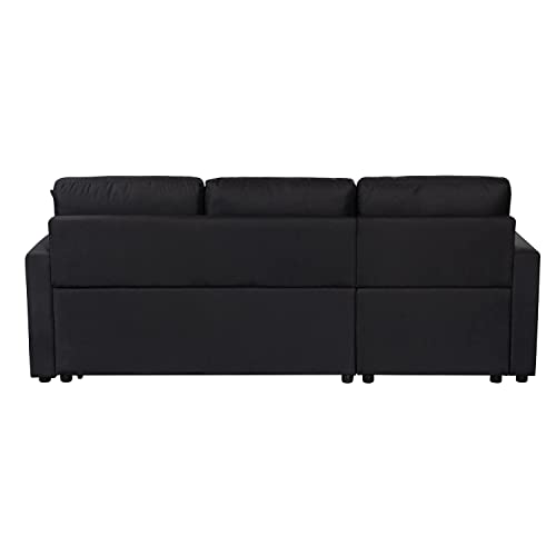 Lilola Home Paisley Sectional, Black