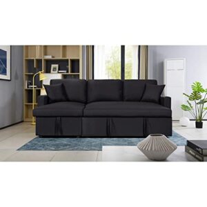 Lilola Home Paisley Sectional, Black