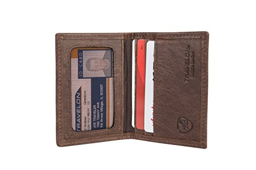 Travelon RFID Classic Card Case, Brown, One Size