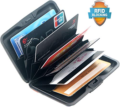 BOHONG RFID Credit Card Holder for Women Credit Card Case Business Card Holder Mini Slim Wallets for Women Men,7 Slots