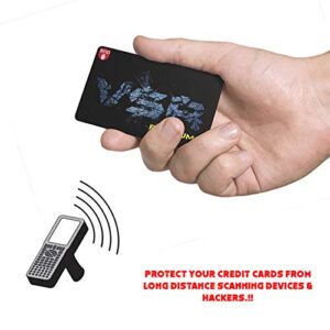 Credit Card Protector By VSR Premium RFID Blocking Shield Passport Debit IDs NFC Fraud Guard Contactless Scam Scanner Data Copier Signal Vault Safe Block Cloning Pickpocket Hack Proof Fits Any Wallet