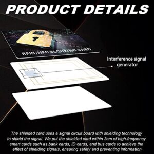 8 Pieces RFID Blocking Cards, NFC Contactless Cards Protection, Credit Card Protector Contactless for Credit Cards, ID Cards, Passport (8 pcs)