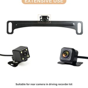 ESEWALAS Rearview Camera Mount Accessorie,Dash Cam Mirror Camera Kit,Universal Car Rear View Camera License Plate Bracket,Installation Holder for Backup Camera Reverse Camera