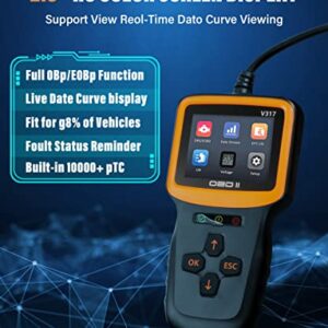 YAKEFLY OBD2 Scanner Diagnostic Tool,Car OBD2 Scanner Code Reader Engine Fault Code Reader Scanner,Vehicle Check Engine Light Scan Tool, Car OBDII/EOBD Diagnostic Scan Tool for All Vehicles After 1996