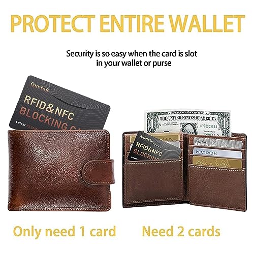 5PCS RFID Blocking Cards, Antitheft Credit Card Protector, NFC Credit Card Passport Protector Blocker for Men & Women, Compact RFID Card Protects Entire Wallet Purse