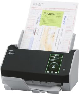 ricoh fi-8040 fast front office & desktop document, receipt, id card scanner with 50 page auto feeder and pc-less directscan capability