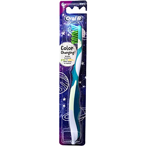 Oral-B Pro-Health Junior CrossAction Galaxy Toothbrush, Ages 6+, Soft (Colors Vary) - 1 Count