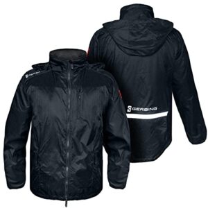 Gerbing 12V Heated Jacket Liner 2.0 – Heated Clothing with 7 Heat Zones, Removable Hood, Motorcycle Gear for Winter Riding