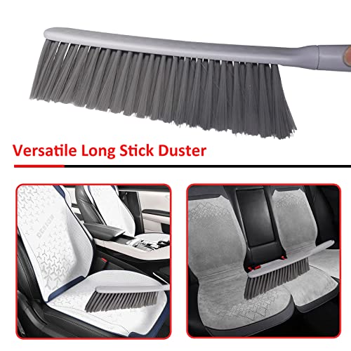 Car Interior Cleaning Duster Brush Kit, AWSOM Versatile Car Detailing Cleaning Brush Scratch Free Vehicle Dusters