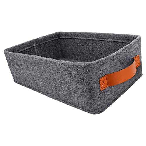 Cabilock Storage Drawers Bathroom Basket 3pcs Foldable Storage Bin Foldable Storage Cubes Felt Storage Baskets Fabric Storage Bins Collapsible Fabric Storage Storage Cube Bins Kids Toys