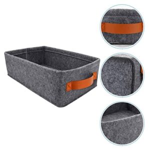 Cabilock Storage Drawers Bathroom Basket 3pcs Foldable Storage Bin Foldable Storage Cubes Felt Storage Baskets Fabric Storage Bins Collapsible Fabric Storage Storage Cube Bins Kids Toys