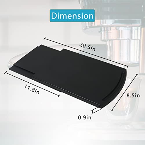 Diteje Kitchen Appliance Sliding Tray,Appliances Slider,Kitchen Moving Caddy Storage Holder Board for Coffee Makers,Aid Mixer,Blender,Toaster,Pot,Air Fryer